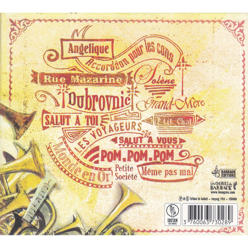 Concert - Les Ogres de Barback - CD - En vente sur phonolithe.fr