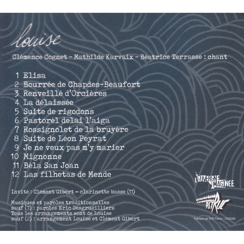 Louise - CD - En vente sur phonolithe.fr