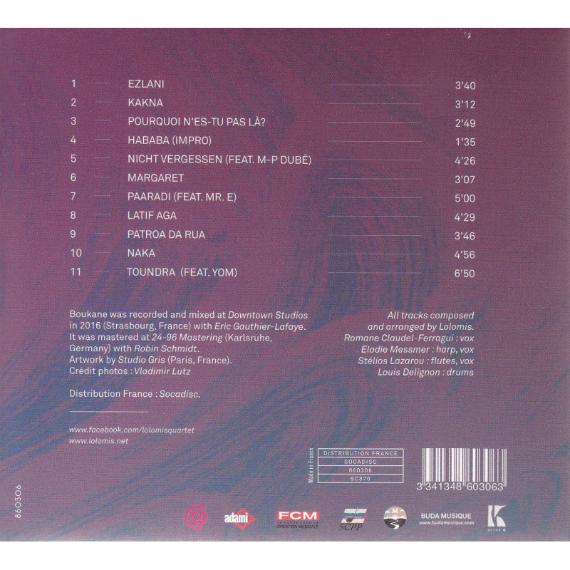 Boukane - Lolomis - CD - En vente sur phonolithe.fr