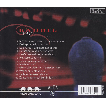 Pays - Kadril - CD - En vente sur phonolithe.fr