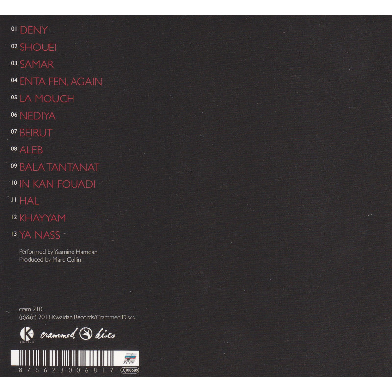 Ya Nass - Yasmin Hamdan - CD - En vente sur phonolithe.fr