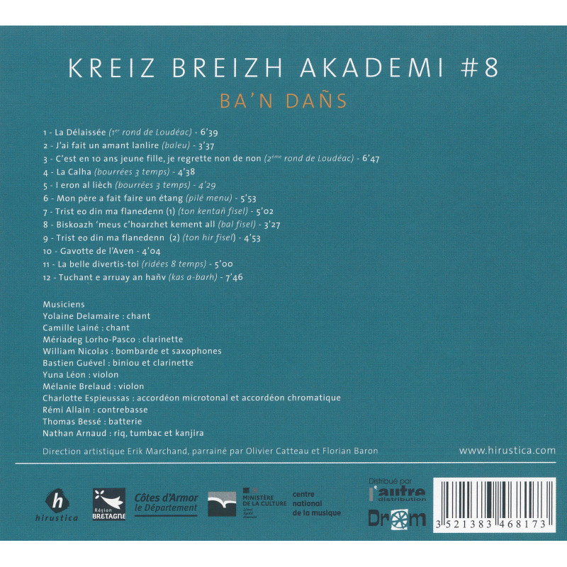 8 - Kreiz breizh akademi - CD - Bretagne - Fest Noz - Phonolithe